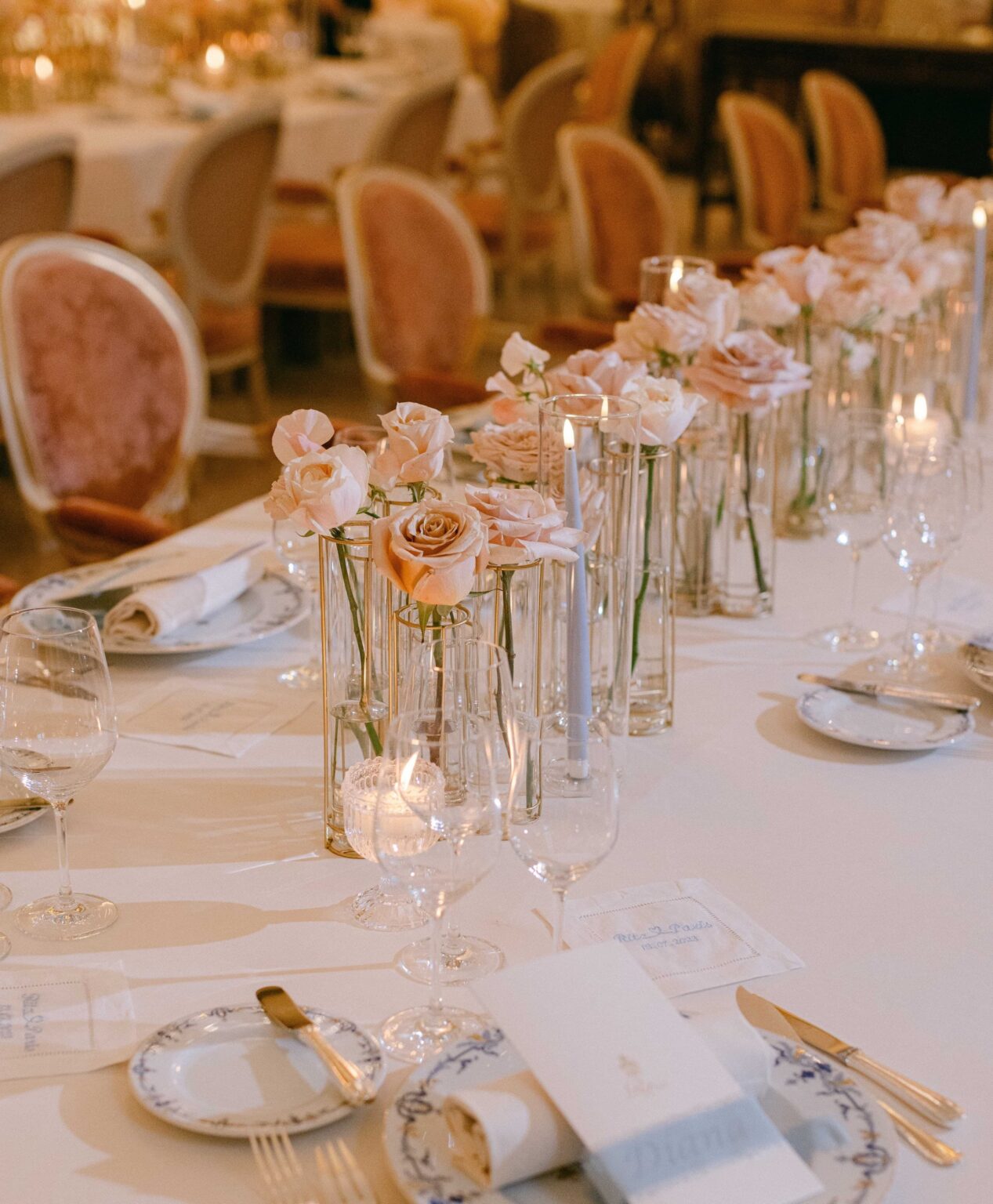 Chic & timeless rehearsal dinner at iconic Ritz, Paris